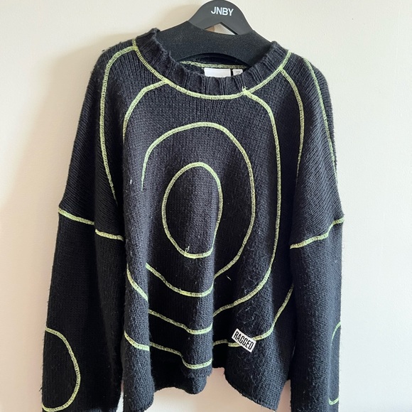 The Ragged Priest | Sweaters | Ragged Priest Bullet Knit Black Sweater ...